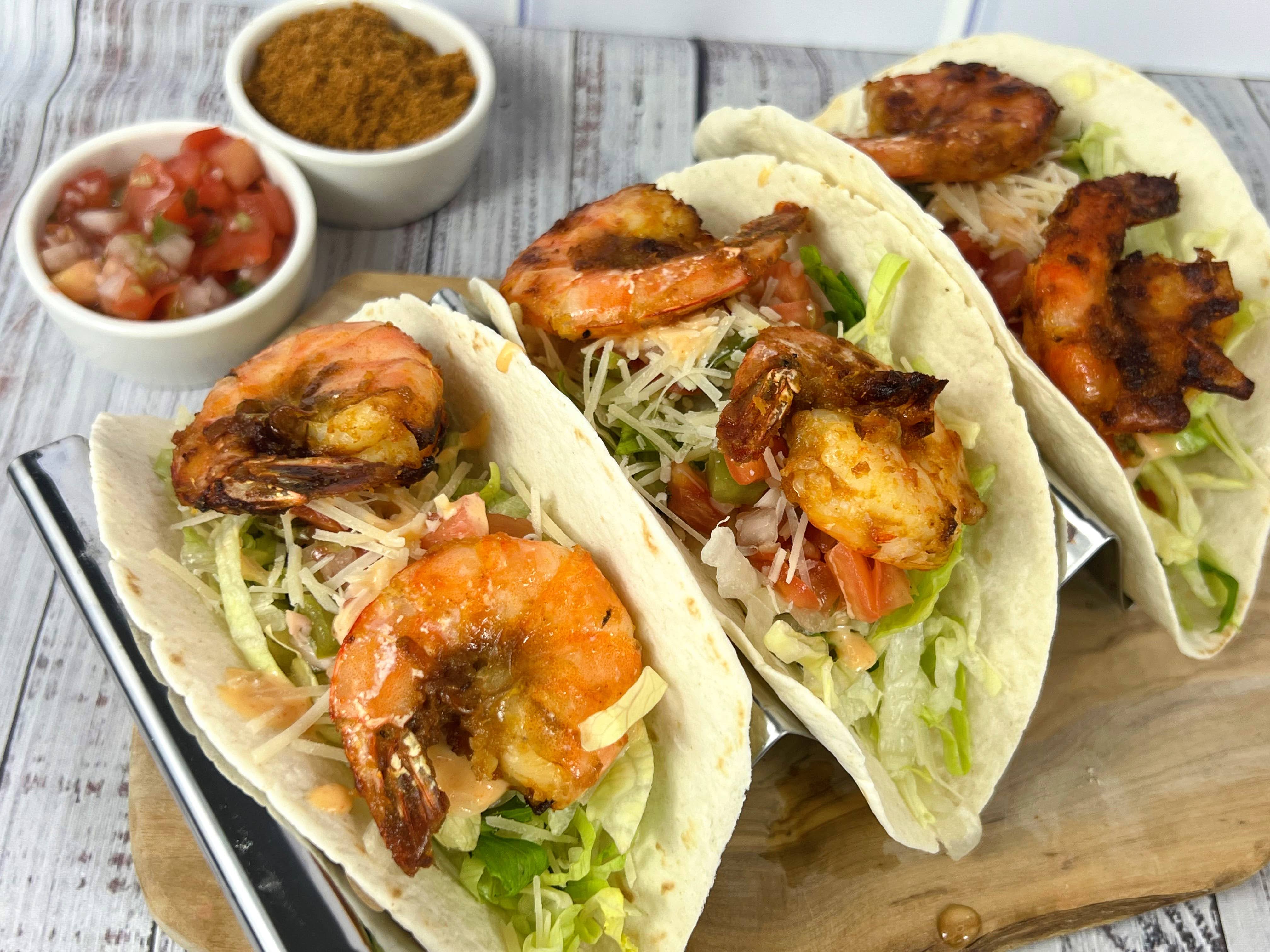 Flavorful KomBei Suya Shrimp Tacos Recipe – KomBei Foods